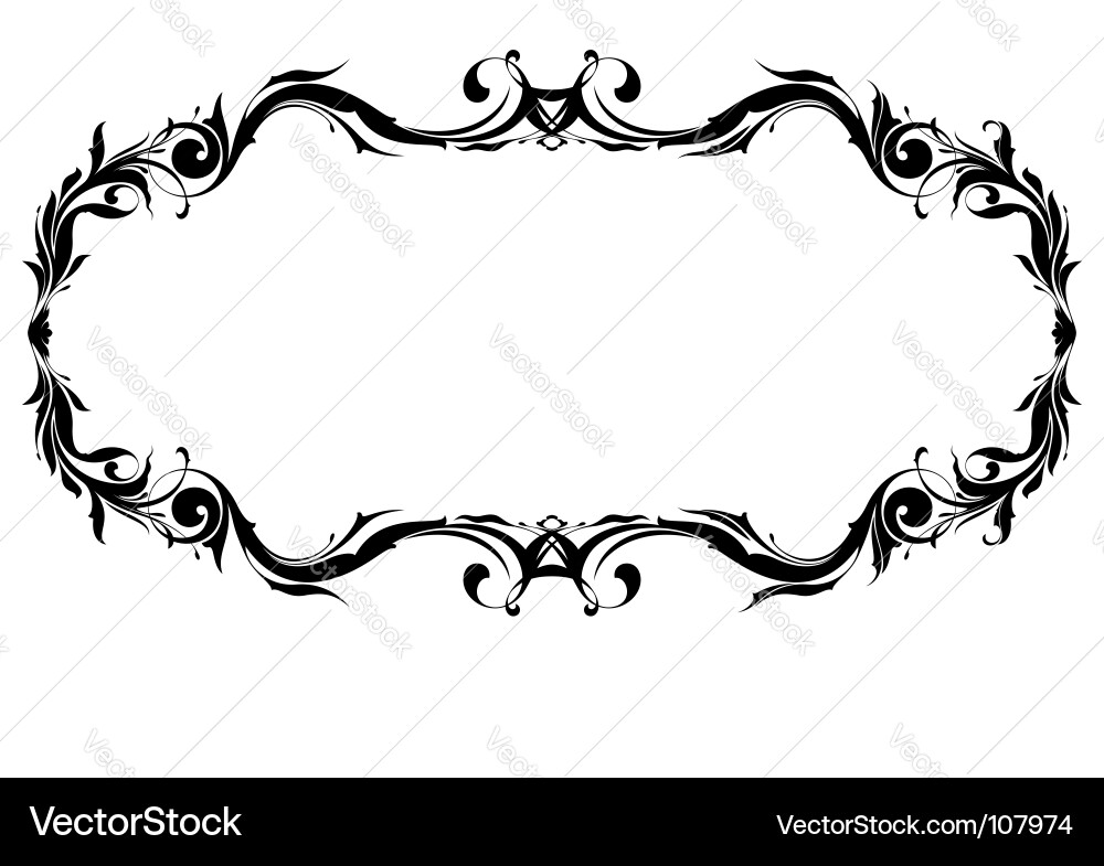 Victorian frame Royalty Free Vector Image - VectorStock