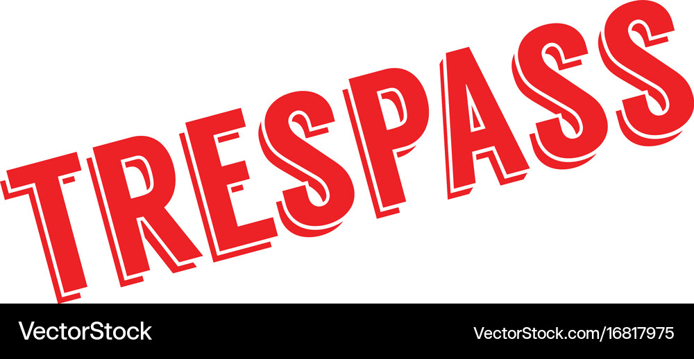 Trespass rubber stamp Royalty Free Vector Image