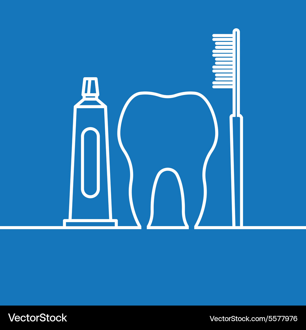 Treatment and dental care Royalty Free Vector Image