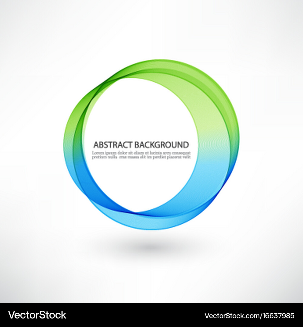 Abstract blue green swirl circle bright Royalty Free Vector