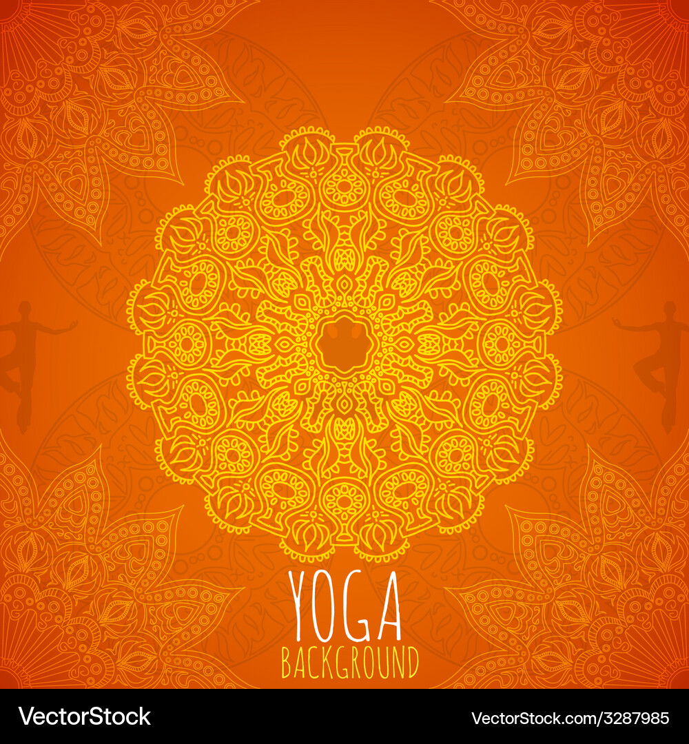 Yoga background Royalty Free Vector Image - VectorStock