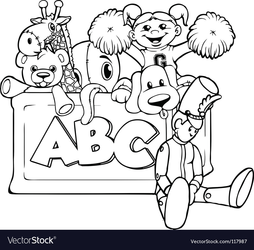 Toy box Royalty Free Vector Image - VectorStock