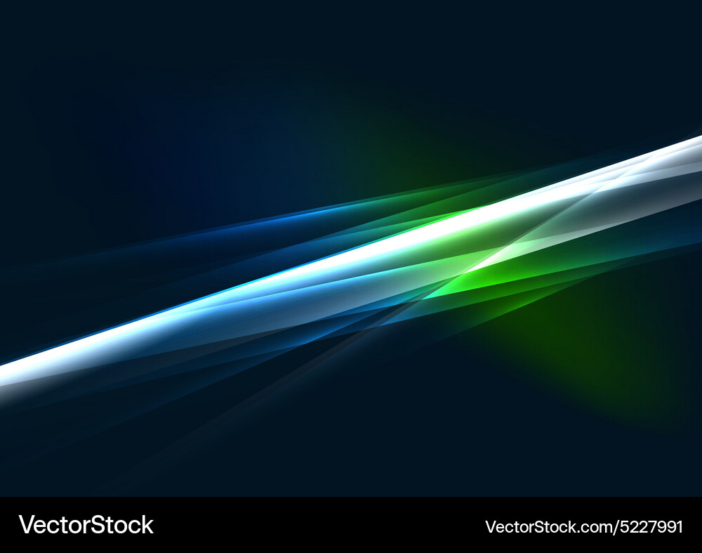 Abstract color glowing lines in dark space Vector Image