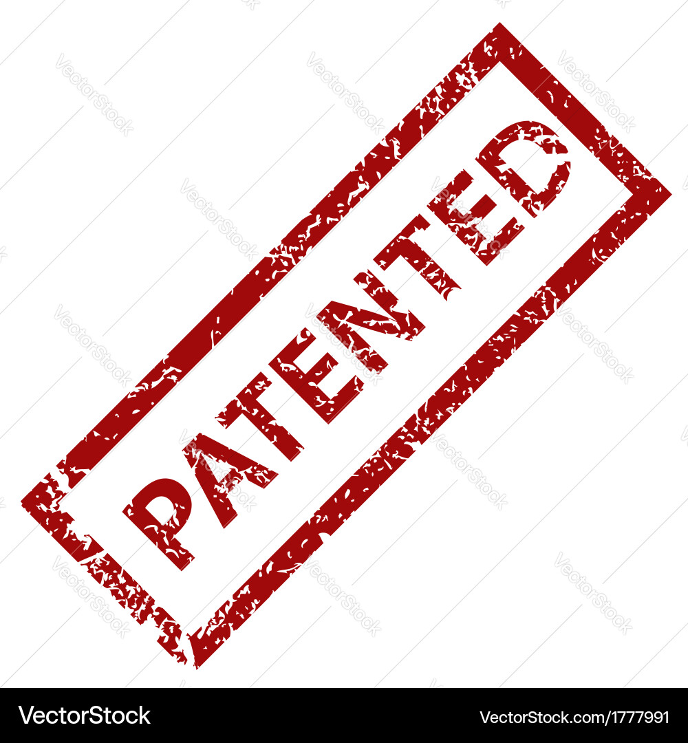 Patented stamp Royalty Free Vector Image - VectorStock