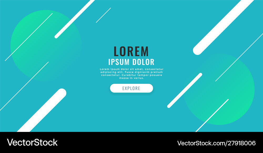 Modern web banner with diagonal lines background Vector Image