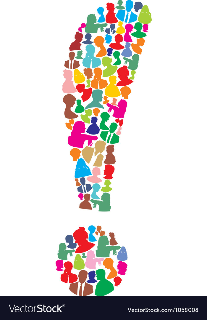 Exclamation mark Royalty Free Vector Image - VectorStock