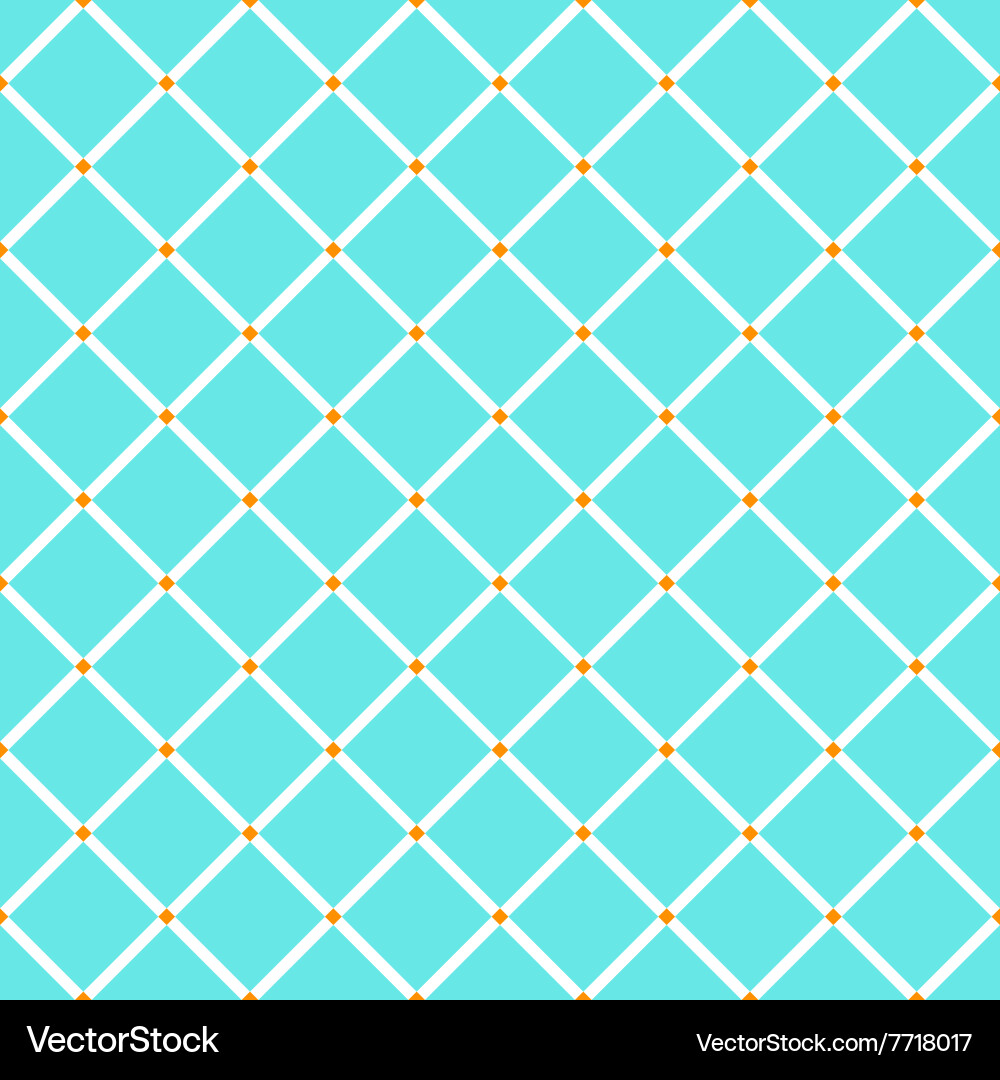 Blue and orange rhombus simple geometric seamless Vector Image
