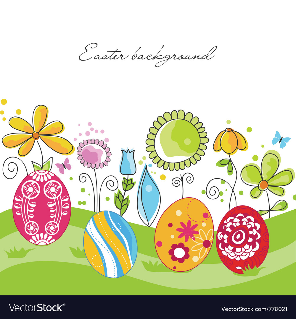 Easter background Royalty Free Vector Image - VectorStock