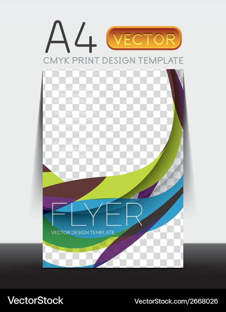 Modern flyer design Royalty Free Vector Image - VectorStock