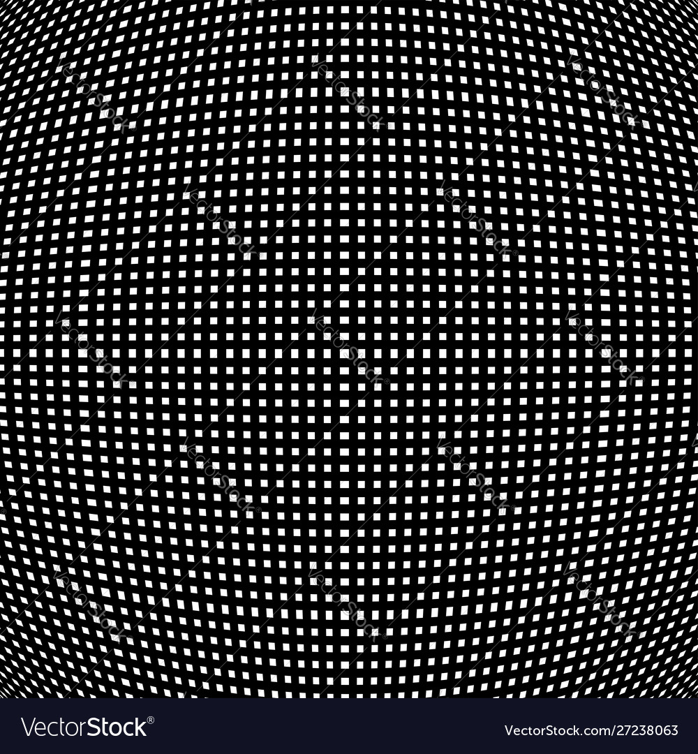 Spherical globe circular distort effect pattern Vector Image