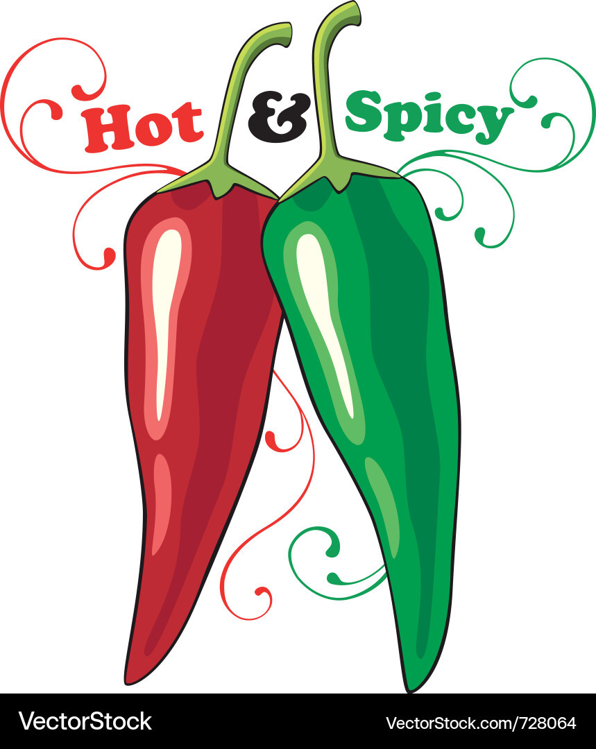 Hot and spicy Royalty Free Vector Image - VectorStock