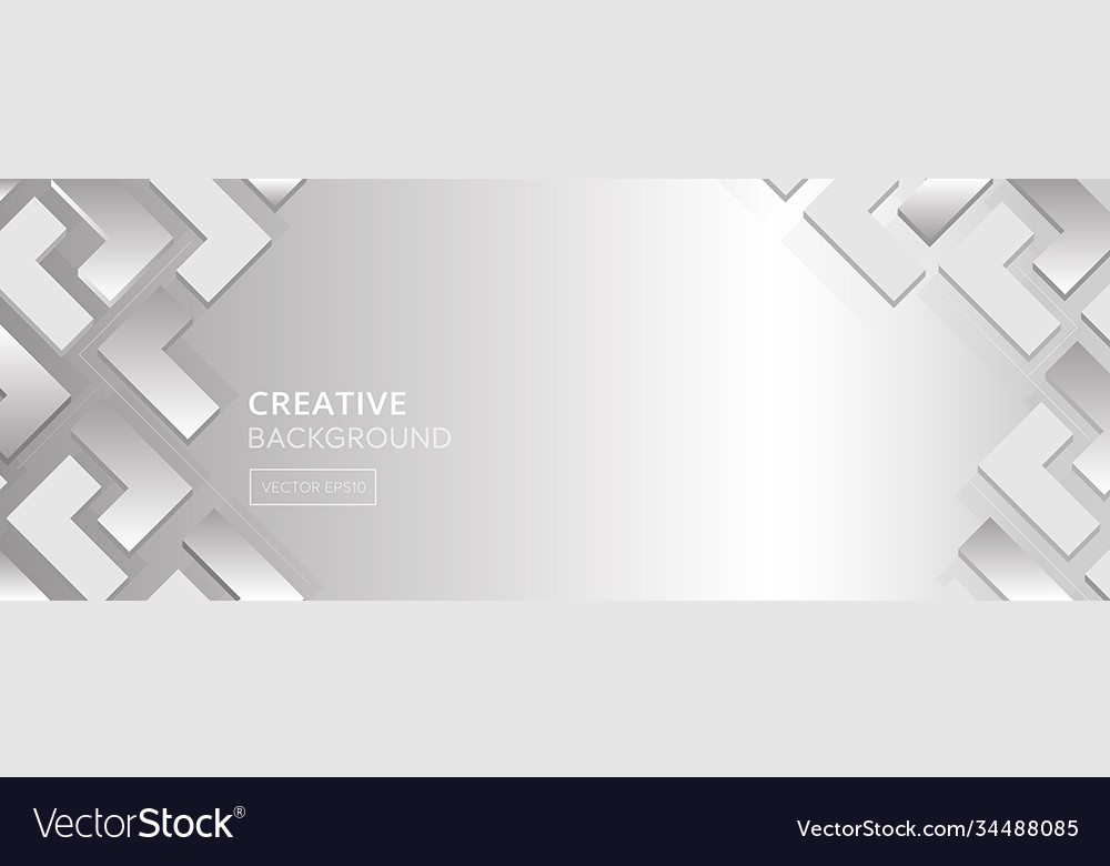 Modern rectangular block pattern on white gray Vector Image