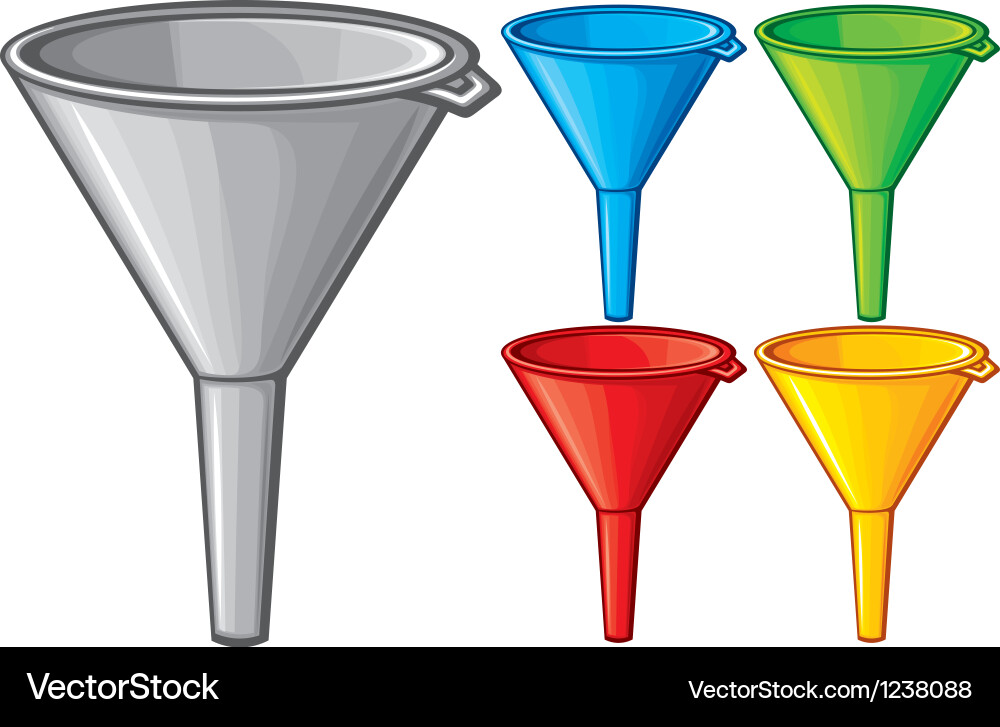 Funnel Royalty Free Vector Image - VectorStock