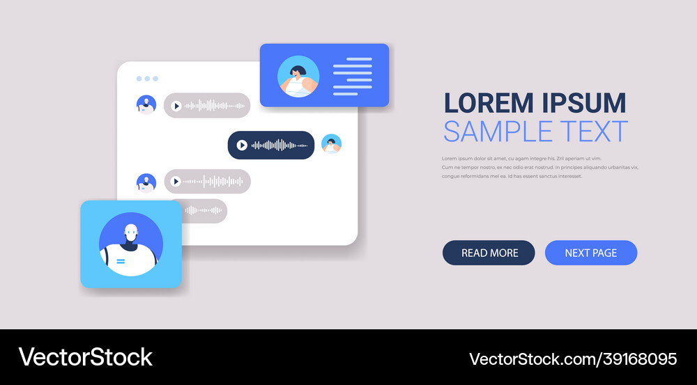 Woman chatting with chatbot robotic assistant Vector Image