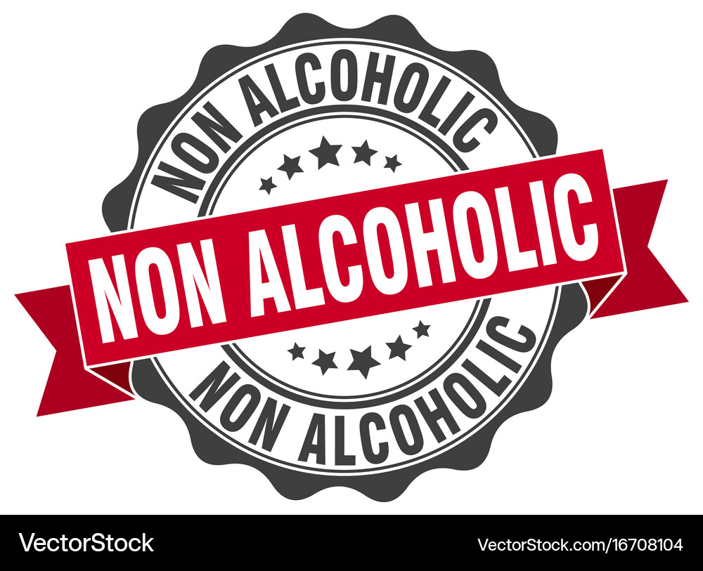 Non alcoholic stamp sign seal Royalty Free Vector Image