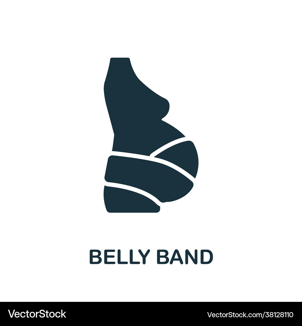Belly band icon simple element from trauma Vector Image