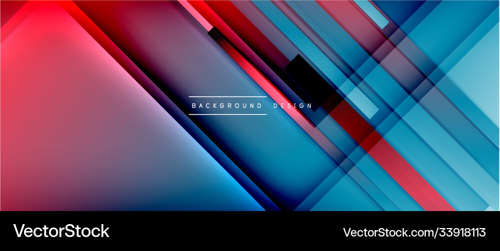 Dynamic lines on fluid color gradient trendy Vector Image
