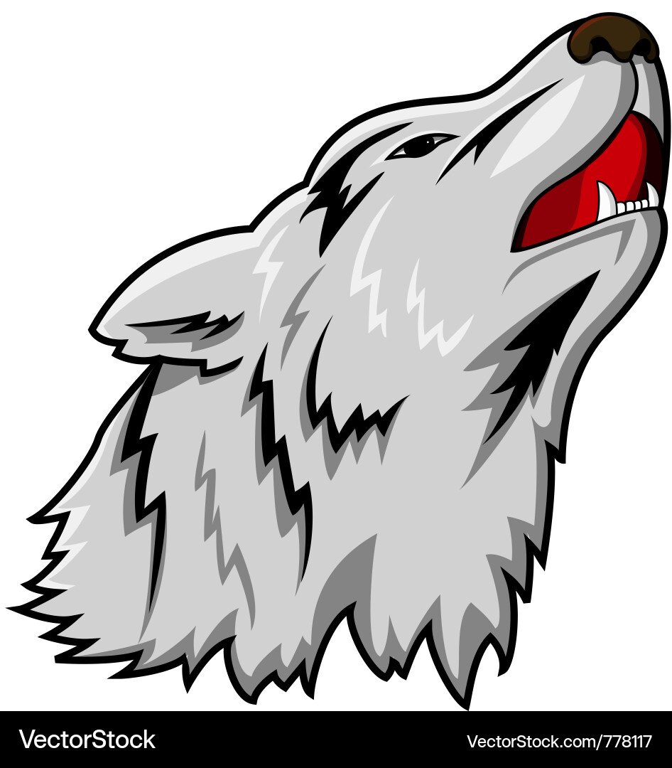 Wolf head Royalty Free Vector Image - VectorStock