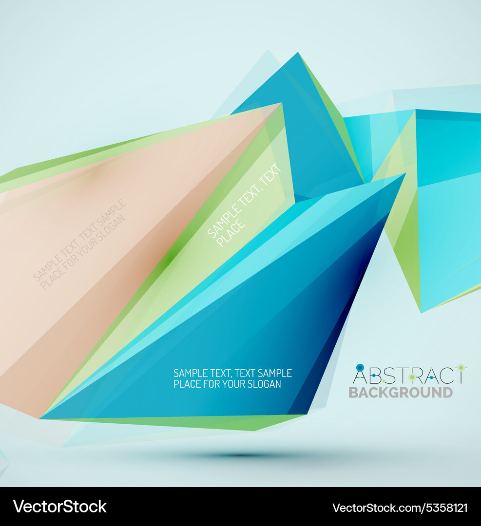 Geometric shapes in the air abstract Royalty Free Vector