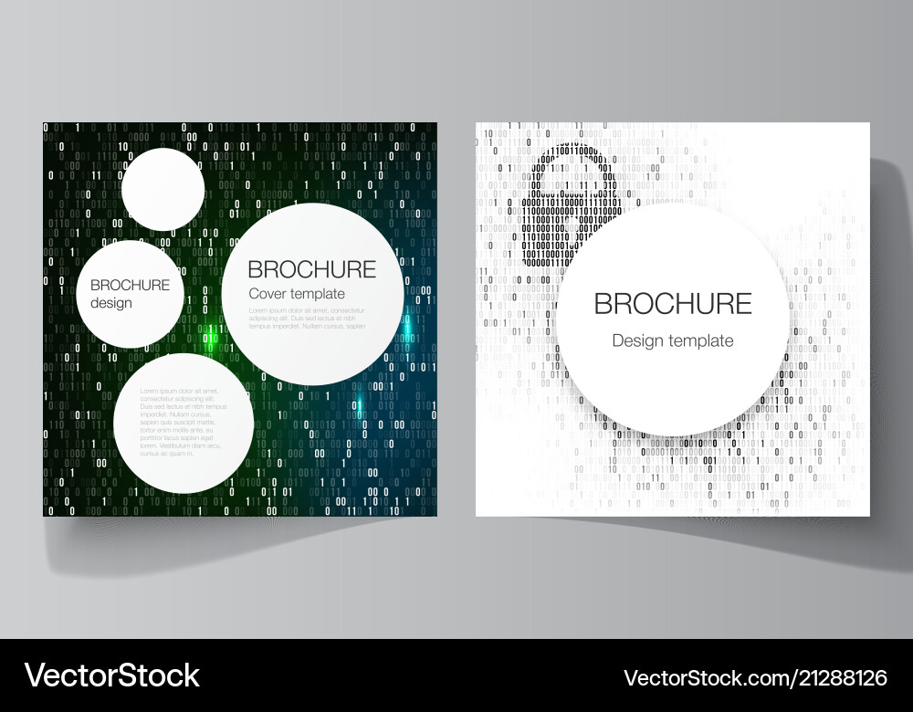 Minimal layout of two square format Royalty Free Vector