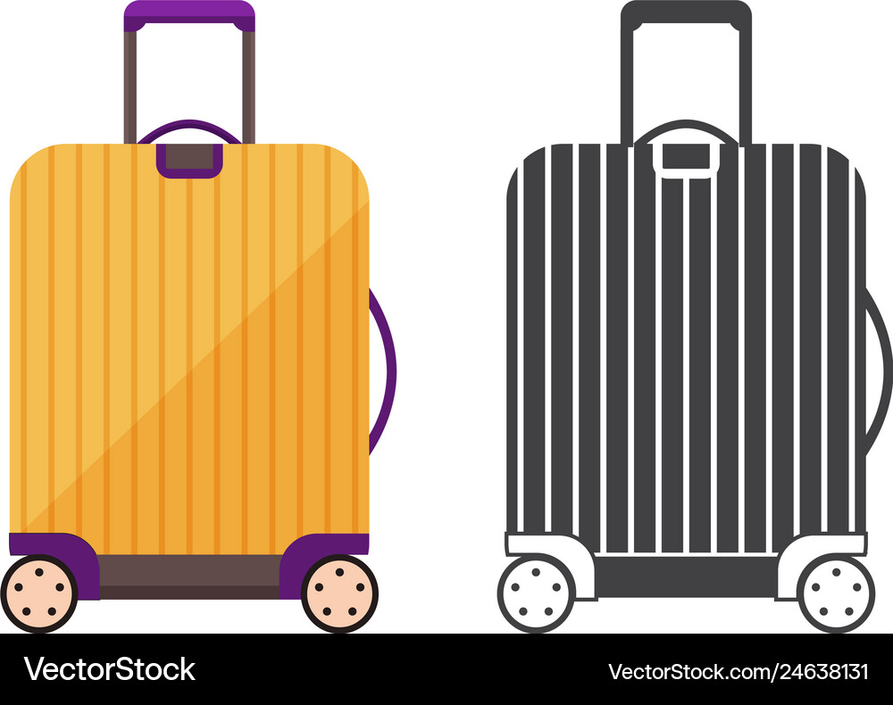 Travel suitcase icon Royalty Free Vector Image