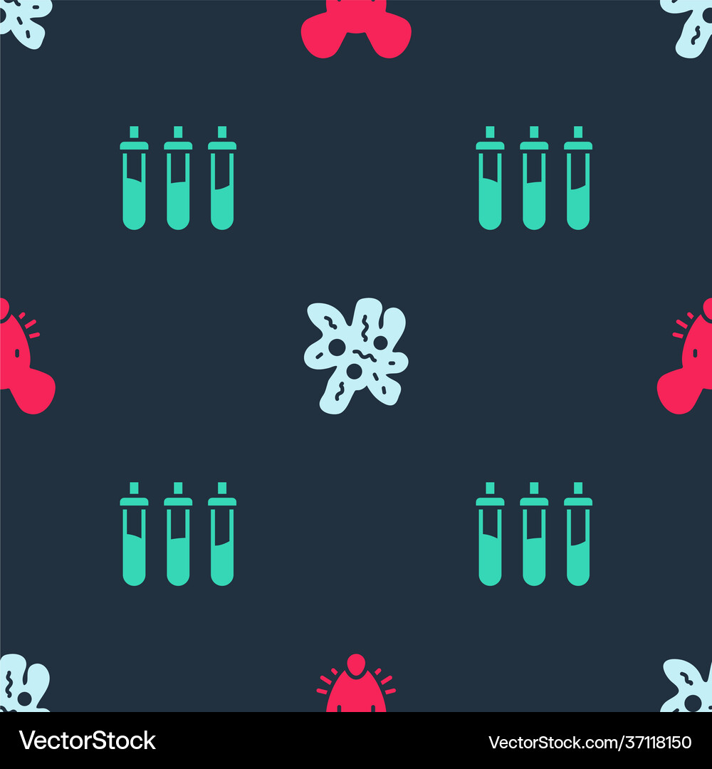 Set experimental mouse cell and reagent bottle Vector Image