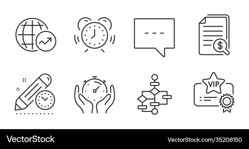 World statistics block diagram and project Vector Image