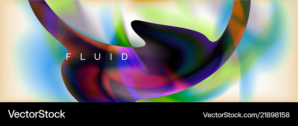 Abstract background holographic liquid colors Vector Image