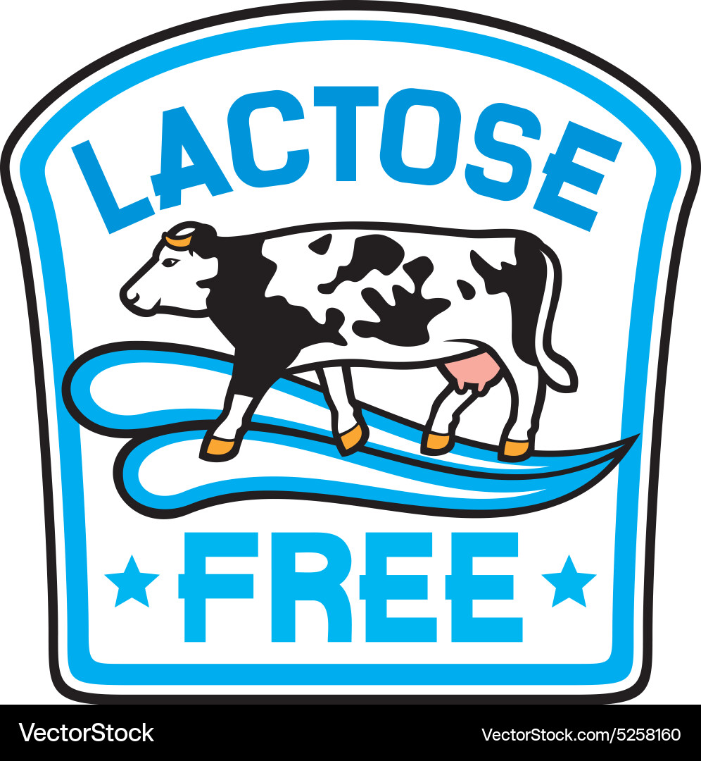 Lactose free icon Royalty Free Vector Image - VectorStock