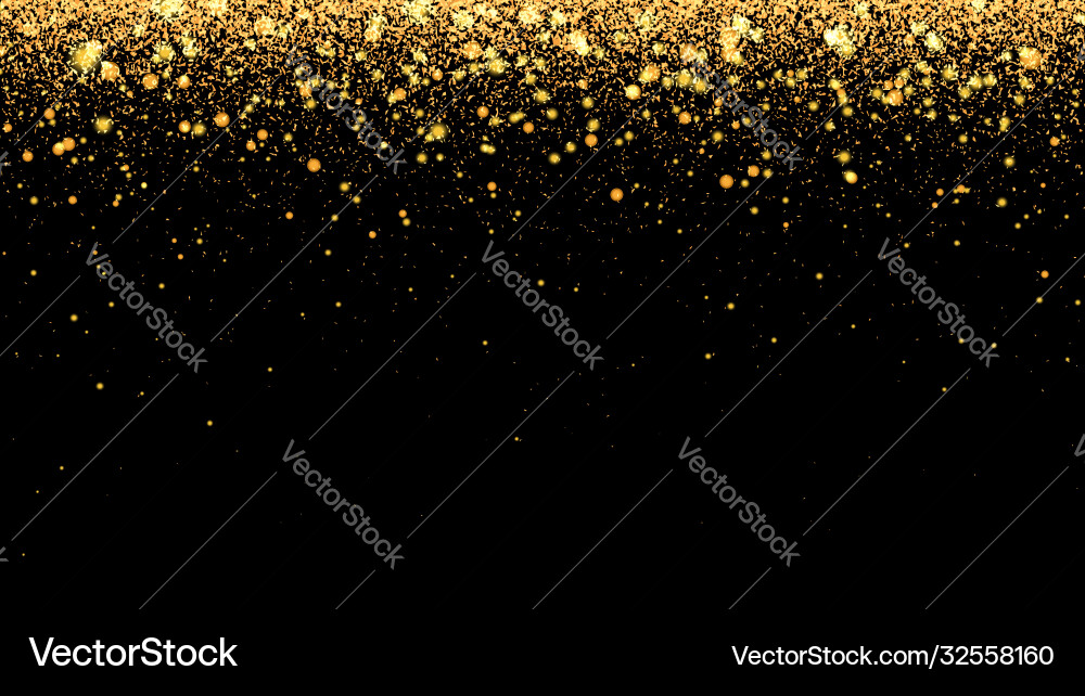 Festive background with gold glitter Royalty Free Vector