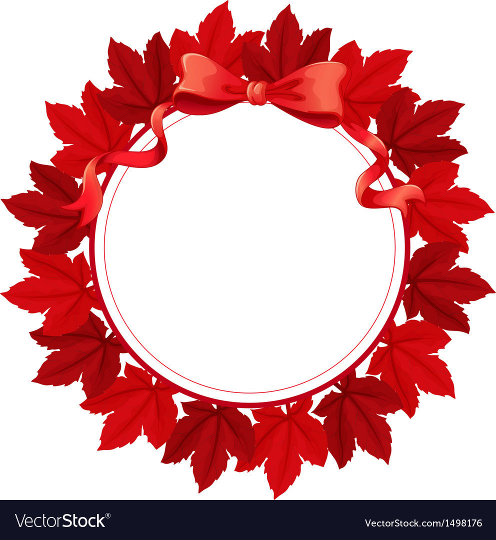 An empty round border template Royalty Free Vector Image