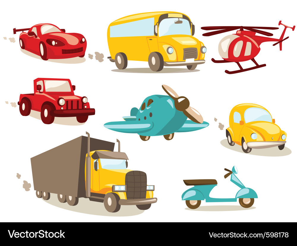 Transport cartoons Royalty Free Vector Image - VectorStock