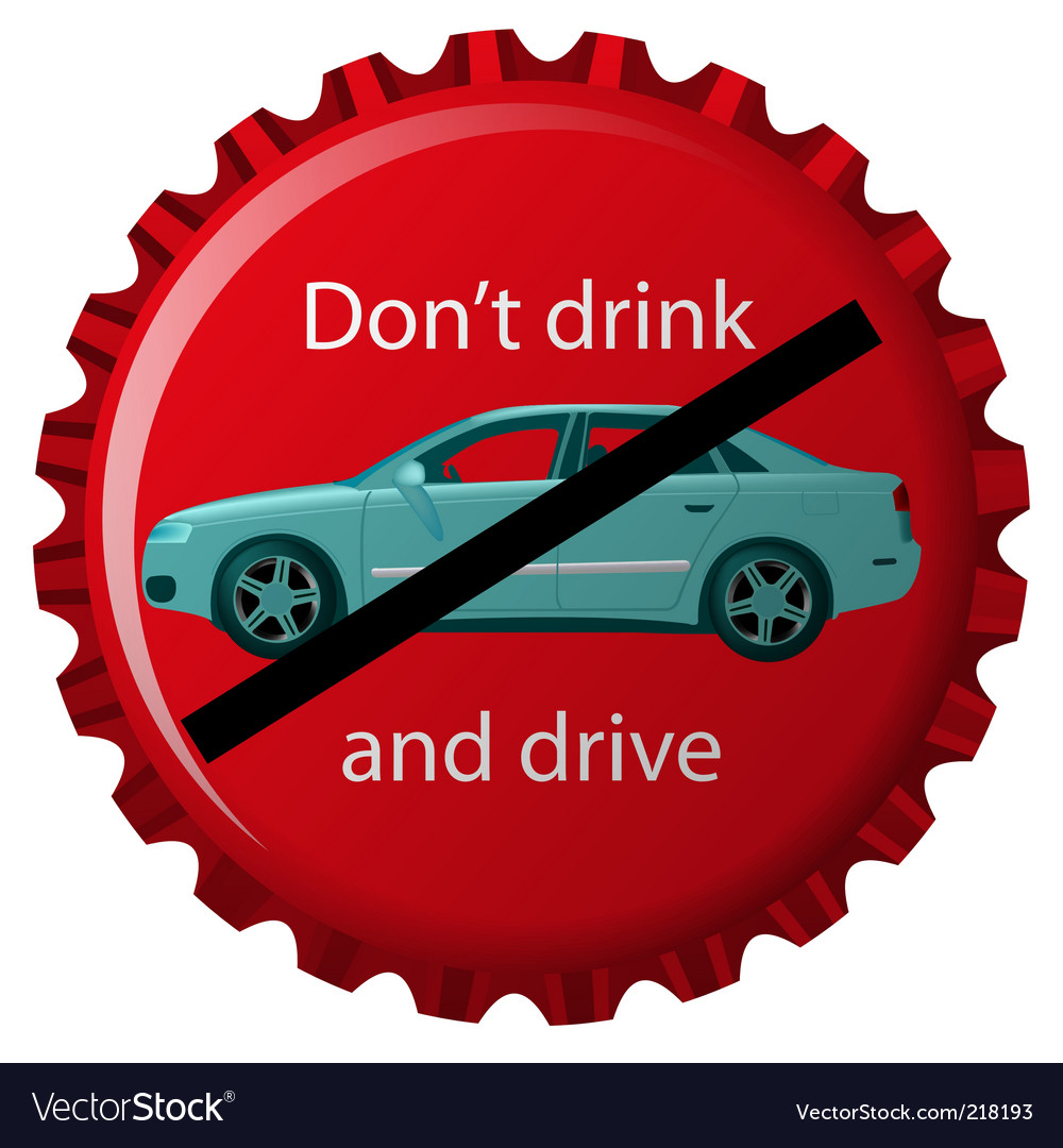Don't drink and drive Royalty Free Vector Image