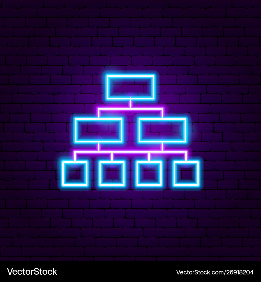 Structure neon sign Royalty Free Vector Image - VectorStock