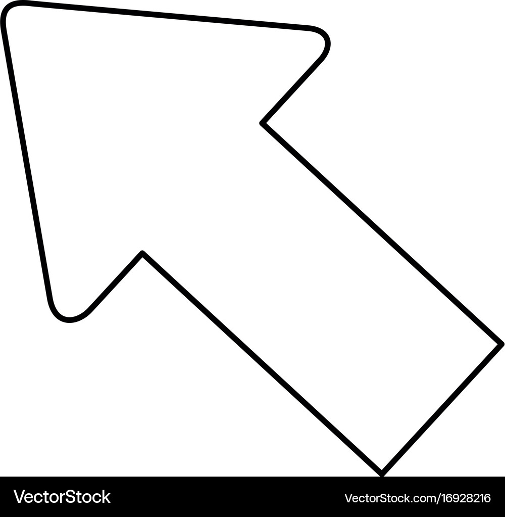 Arrow pointing up Royalty Free Vector Image - VectorStock