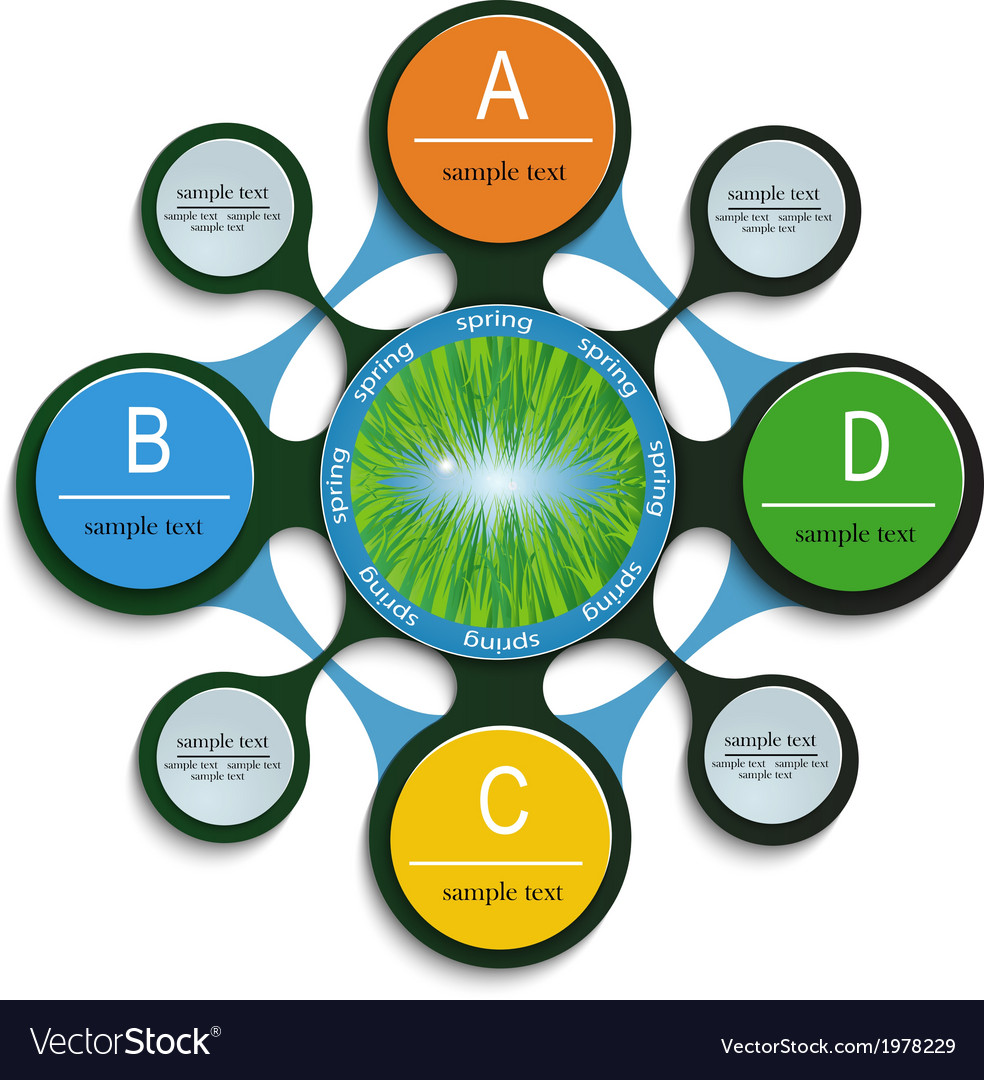 Infographics spring Royalty Free Vector Image - VectorStock