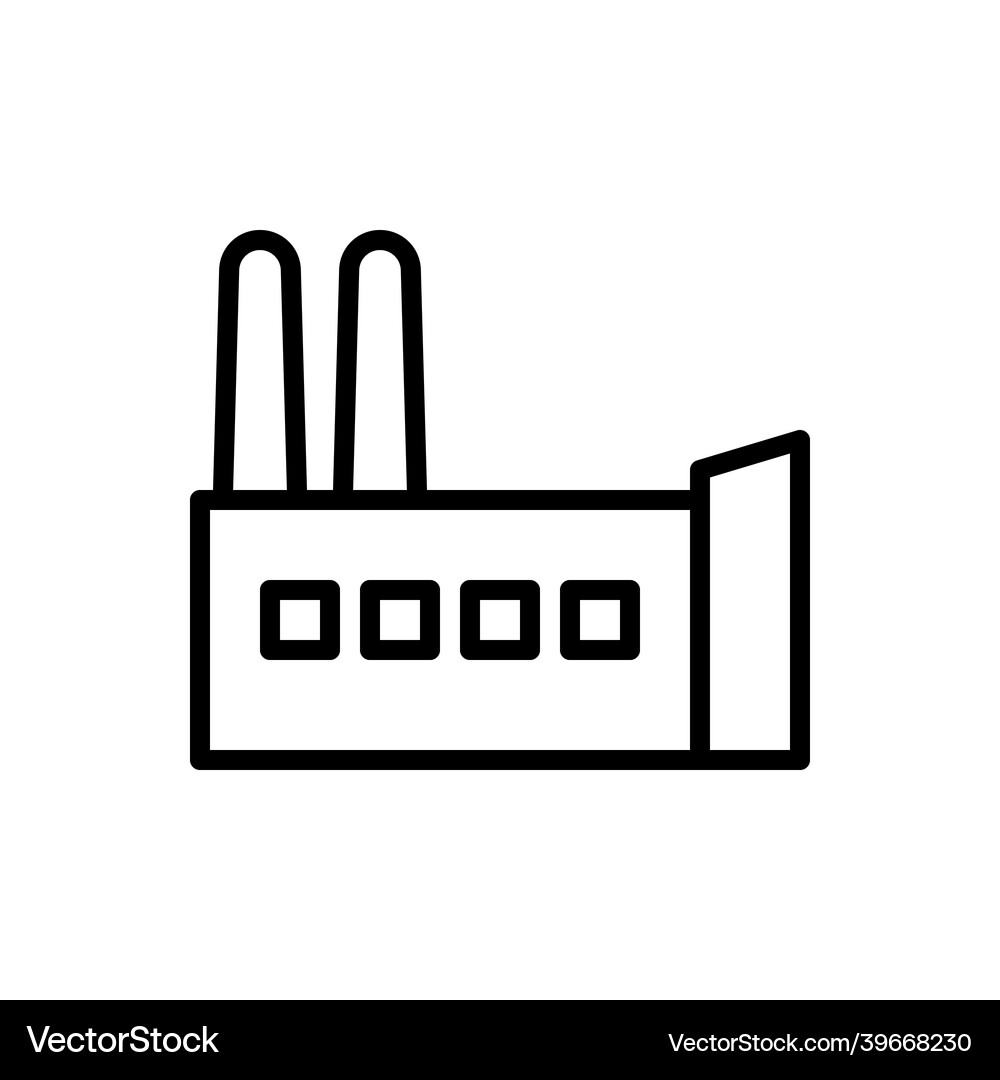 Factory icon refinery icon Royalty Free Vector Image