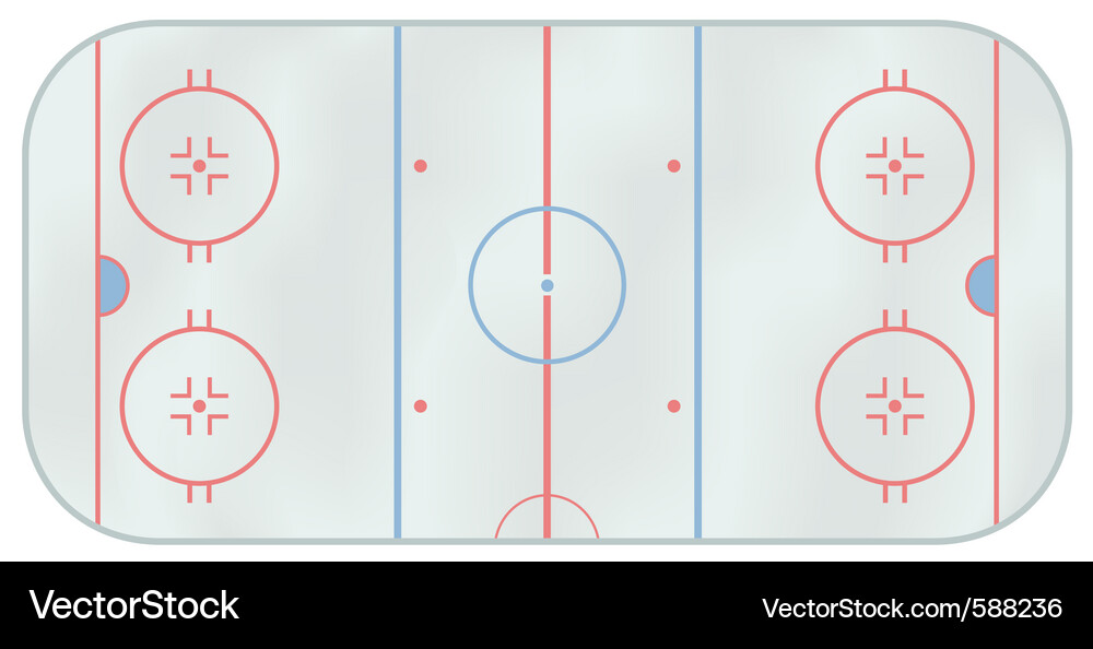 Ice hockey rink Royalty Free Vector Image - VectorStock