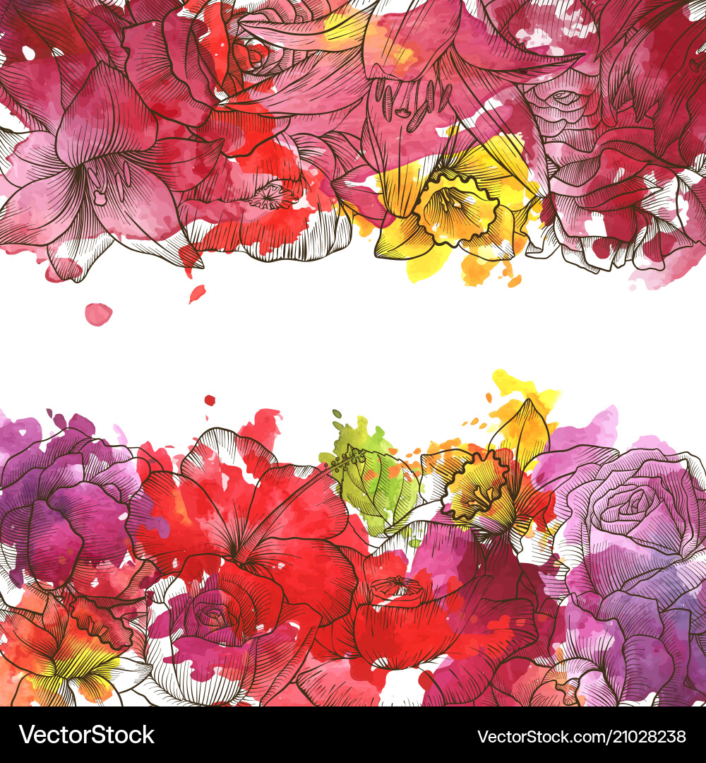 Vintage floral background Royalty Free Vector Image