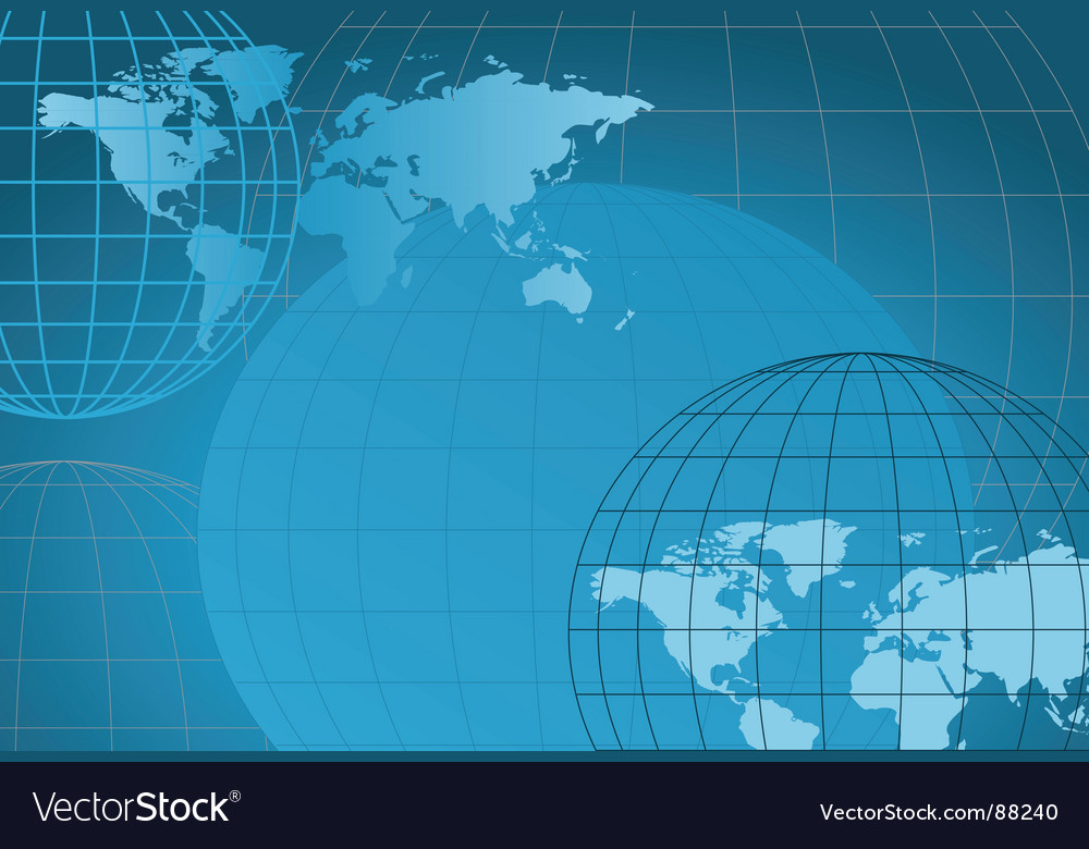 Globe background Royalty Free Vector Image - VectorStock