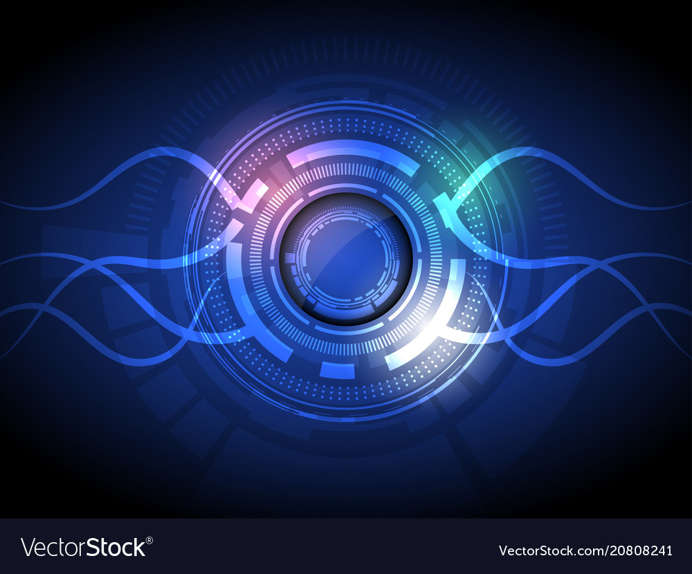 Abstract hi-tech energy interface button Vector Image