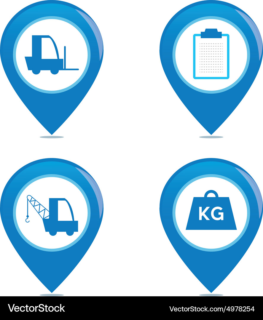 Abstract delivery signals on a white background Vector Image