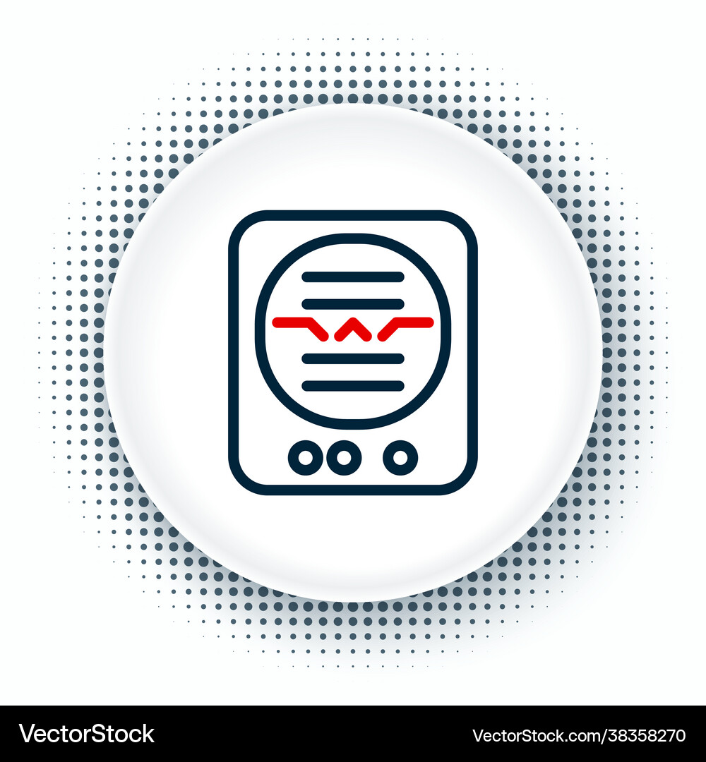 Line attitude indicator is an instrument used Vector Image