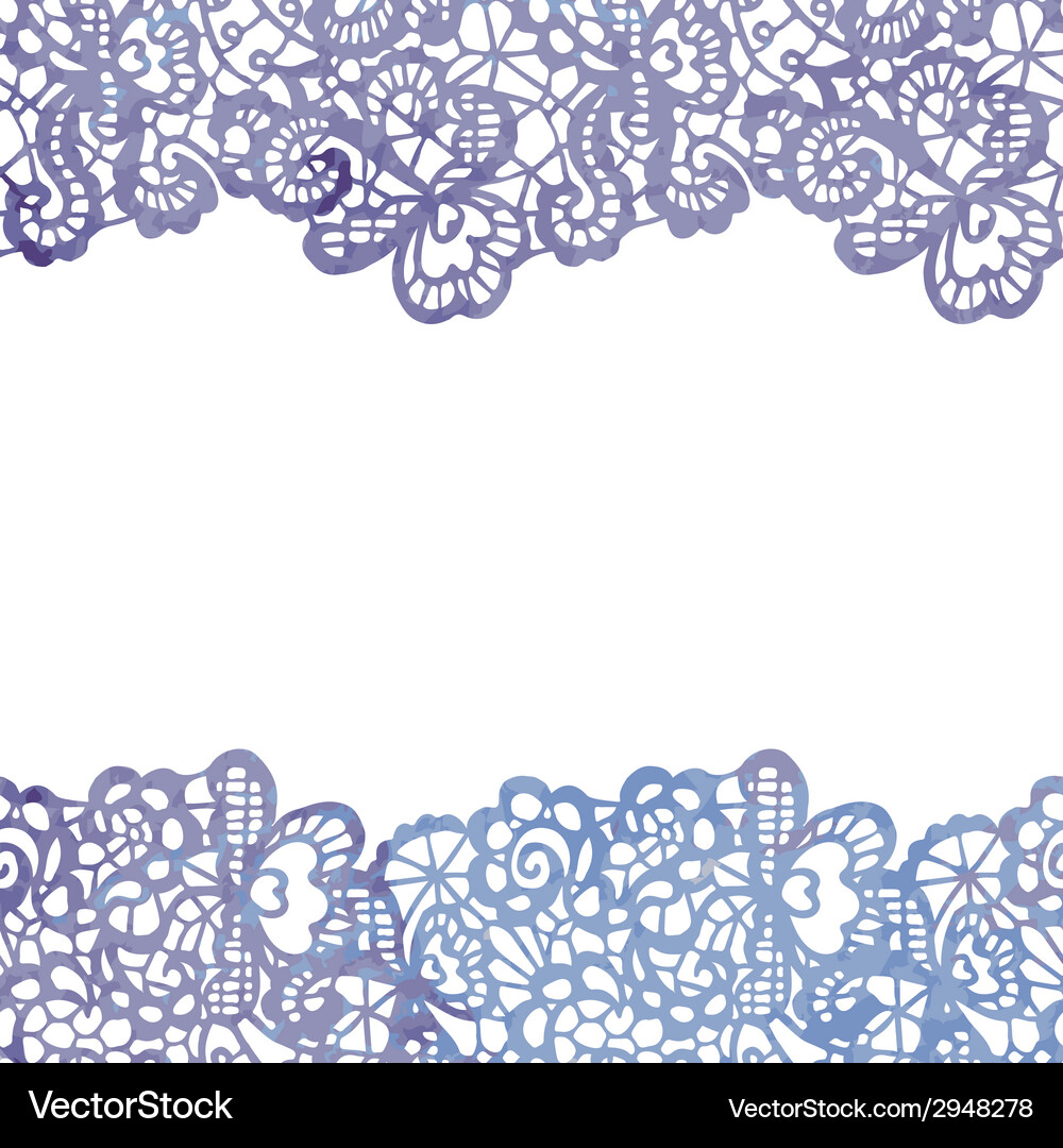 Lacy elegant border Invitation card Royalty Free Vector