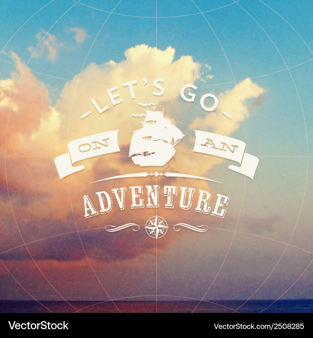 Adventure background Royalty Free Vector Image