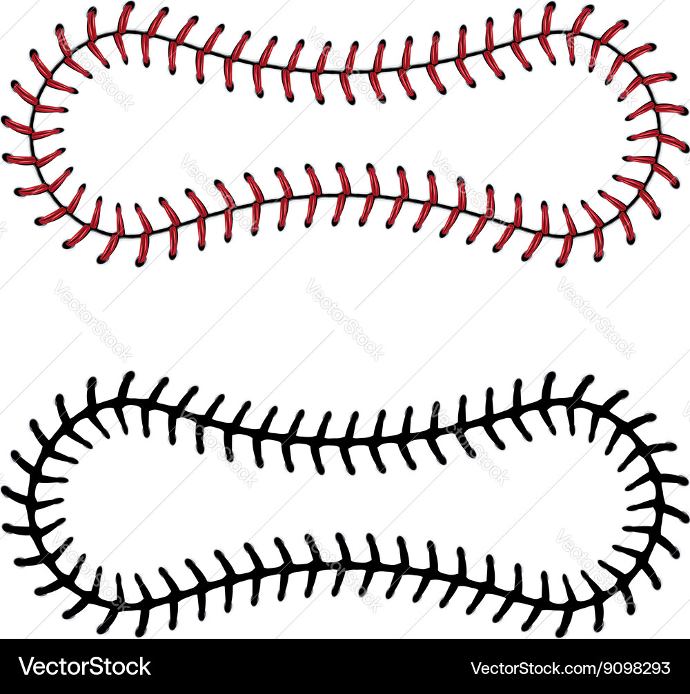 Baseball lace background Royalty Free Vector Image