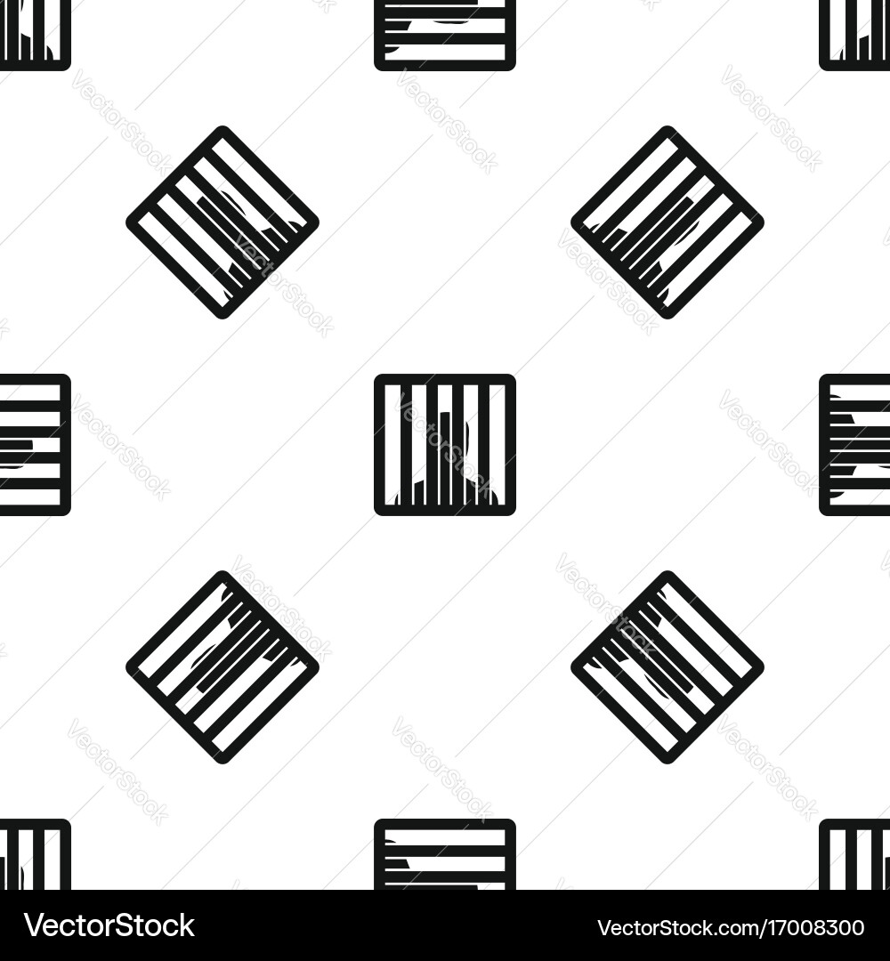 Man behind jail bars pattern seamless black Vector Image