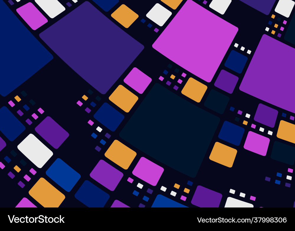 Abstract dash futuristic square pattern Royalty Free Vector