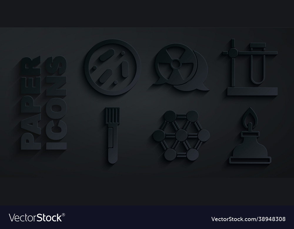 Set molecule test tube flask on stand alcohol Vector Image Set molecule test tube flask on stand alcohol Vector Image