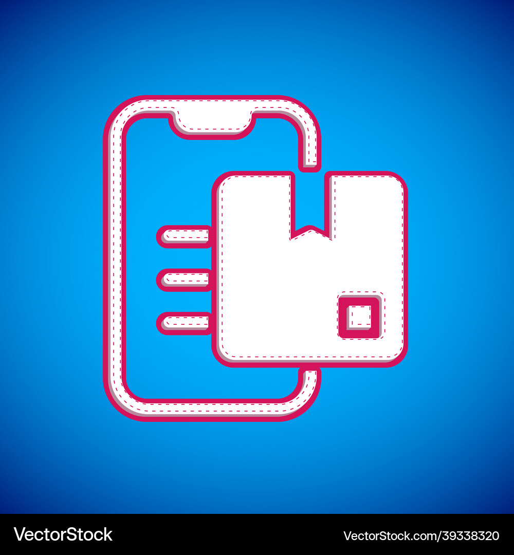 White document tracking marker system icon Vector Image